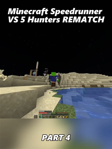 Minecraft Speedrunner Battles 5 Hunters in Epic Rematch