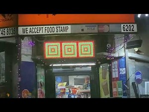 Led sign on muzi deli & grocery