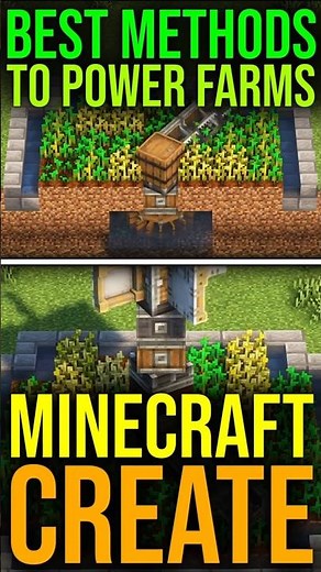 Best Ways To Power Up Your Farms with Minecraft Create! #minecraft #minecraftcreate