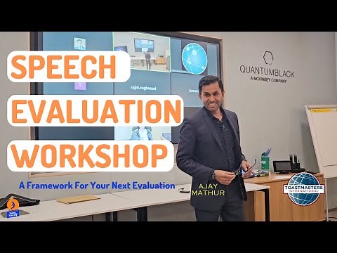 🎙️ Mastering Speech Evaluation: The EVALUATE Framework Demystified | Toastmasters Workshop"