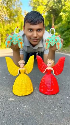 Yellow And Red Barbie Unboxing | Remote Control #barbie