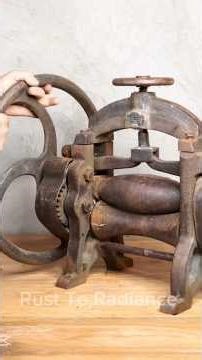 Ancient Embossing Machine Restoration