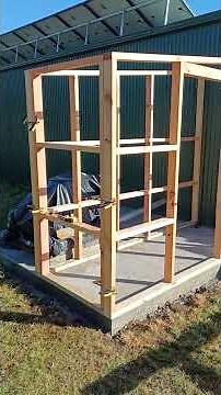 Building a lean-to shed from scratch