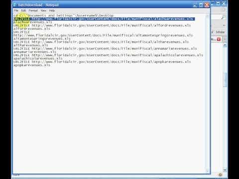 How to automate batch downloading of files