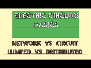 Basic concepts - Network vs circuit, Lumped vs distributed elements,