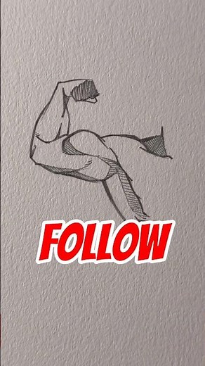 How to draw Arm flexing 💪 || Jmarron