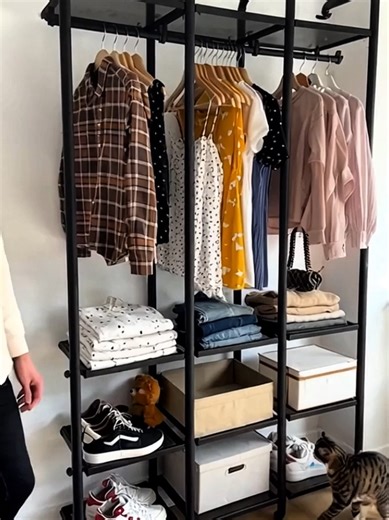 Sturdy Freestanding Clothes Rack for Home Organization