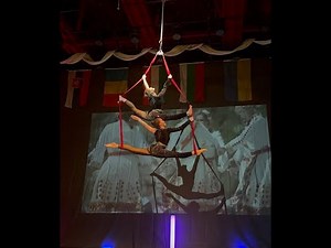Rada Vitanova & Kalina Doychinova - aerial loops / straps duo Infinity Artist circus Academy