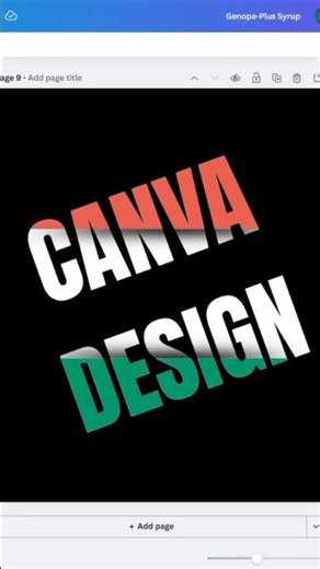 Text Design in Canva Using Design-to-Image & Duotone Tool | No Effects Typography Tutorial 2025!✨