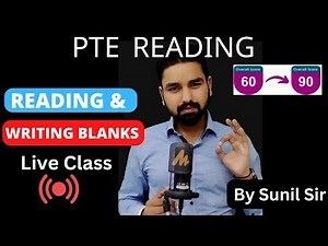 Reading and Writing Fill Ups PTE | Live Class on PTE Reading l Tips and Tricks PTE Reading Sunil sir