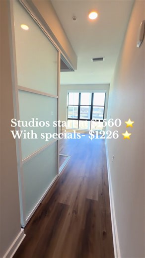 Why you’d actually want to live here • Stylish, contemporary studio-3BR apartments with premium finishes, big windows, quartz counters, balconies, and in-unit laundry — feels like home, not a box. • Built-in perks for the way you live now: club-style gym with locker rooms, pool cabanas outdoor grilling, bike room EV charging, clubroom/game room, rooftop lounge with fireplace, flexible remote-work spaces, and even a pet spa if your dog is way cooler than you. Walk, eat, play • You’re step-close t