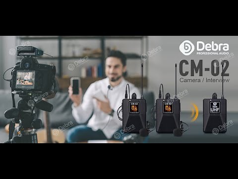 D Debra UHF CM-01/02 Series Wireless Interview Lavalier Microphone