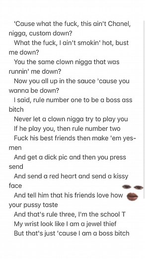 Nicki Minaj Rule Number 1 Lyrics