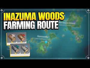 All Inazuma Woods Farming Route - Wood Locations -【Genshin Impact】