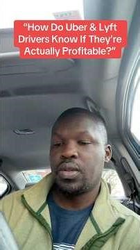 How Uber and Lyft drivers know if they are actually profitable #lyft #gig #uber