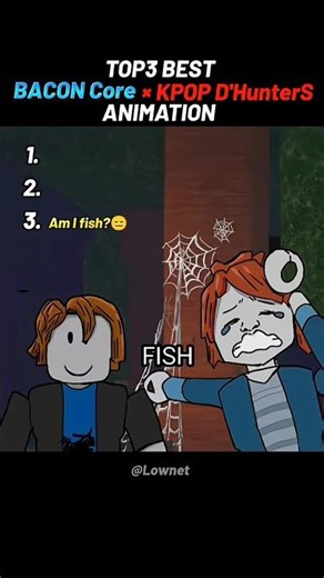 Bacon Core Animation #funny #roblox #99nightintheforest #kpopdemonhunters #shorts #animation #bacon