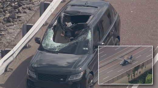 2 seriously injured in 'freak accident' on interstate