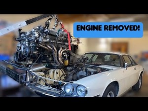 Removing the Engine From a Jaguar XJS - Plus Body Work!(XJS Update Part 10)