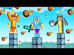 Minecraft Chance Block Pillars vs Friends is CHAOS!