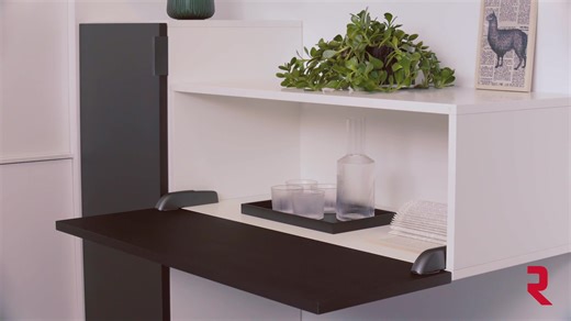 Add space with the touch of a finger with Pacta Hinges for cabinets with drop-down doors. The soft-open technology provides a gentle and gradual release while creating a uniformly flat surface when fully opened. Learn more: www.richelieu.com/qr/c/1204152 #richelieuhardware #richelieuinnovation #interiordesign #decorativehardware #homerenovation | Richelieu Hardware