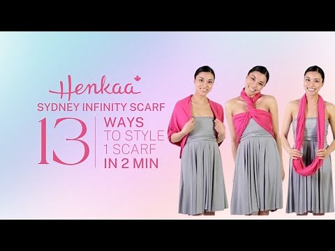 13 Ways to Wear an Infinity Loop Scarf HENKAA SYDNEY