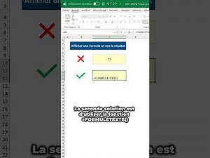 Afficher une formule Excel : 2 méthodes simples et rapides