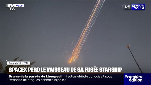 Les images de l'explosion de la fusée Starship de SpaceX au dessus de l'océan Indien après avoir perdu le contrôle de sa trajectoire