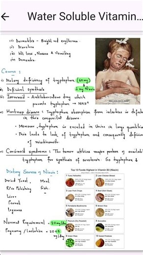 Water Soluble Vitamins:- C and B (1,2,3,5,6,7,9,12) ॥ Study Notes of Biochemistry 💯