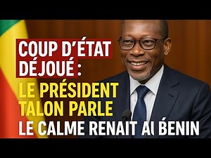 Coup d’État déjoué : Le président Talon parle, le calme renaît au Bénin