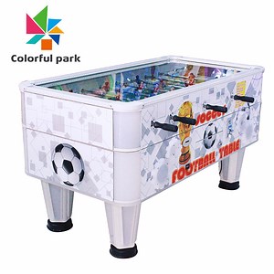 [Hot Item] Colorful Park Supplier Wholesale Coin Operated Kids Football Table Indoor Soccer Football Table Arcade Game for 2 Players