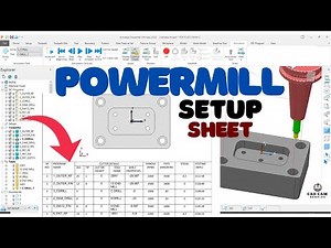 Powermill Setup Sheet Tutorial Or Powermill Delcam Me Setup Sheet Kaise Banaye #powermill #delcam