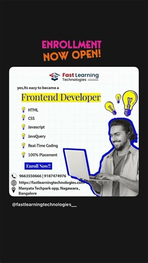 🎨 Become a Front-End Developer with Fast Learning Technologies!