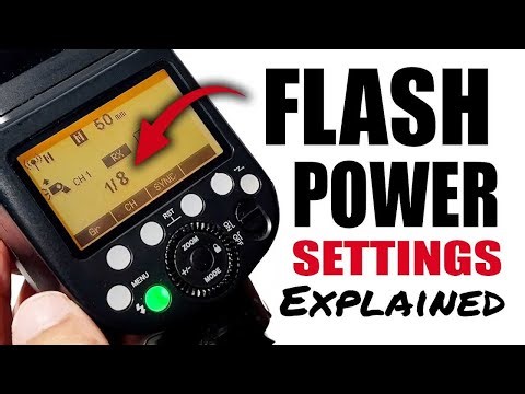 FLASH PHOTOGRAPHY: Flash Power Settings For Beginners