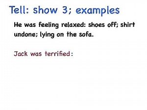 Tell; Show 3 sentence - Instruction Video