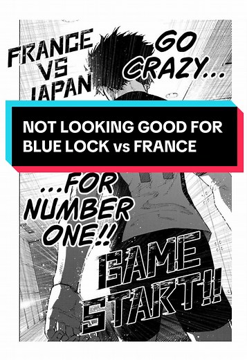 Japan vs France Is Going To Be A Much Needed Lesson For Blue Lock #bluelock #bluelockmanga #isagiyoichi #france