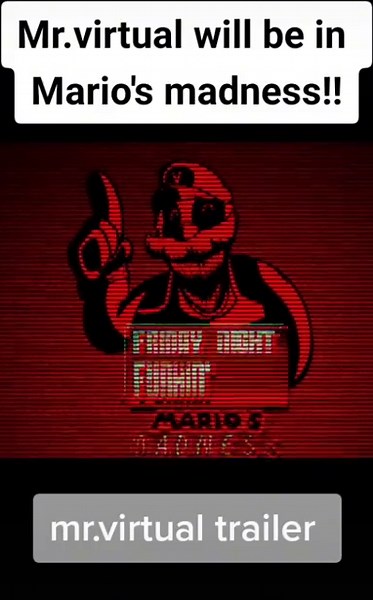 Mr. Virtual FNF Mod Trailer ft. Mario's Madness