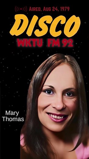 Disco 92 WKTU - Mary Thomas / Studio92 / with Ted Currier - Aug 24, 1979