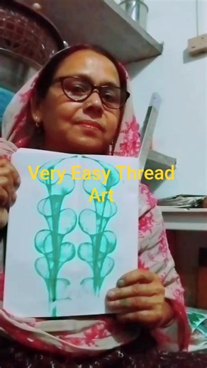 Very Easy Thread Art #shorts #ytshorts #icdsanganwadi