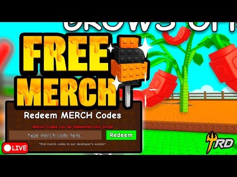 🔴 FREE Merch Code Giveaways in GROW A GARDEN MODDED! 🎁