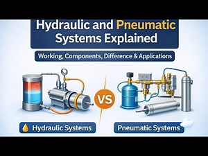 Hydraulic and Pneumatic Systems Explained | Working, Components, Difference & Applications