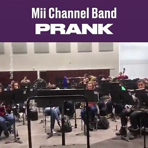 2.5M views · 91K reactions | College band pranks professor with Wii music instead of the Bach piece they had rehearsed.  | GAMINGbible | Facebook