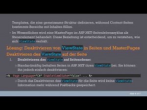 Verbesserung der ASP.NET-Leistung: Verständnis von ViewState in MasterPages