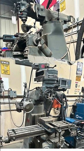 Estate Sale - Featured Lot 170: Bridgeport Milling Machine with Acu-Rite and Assorted Tooling.