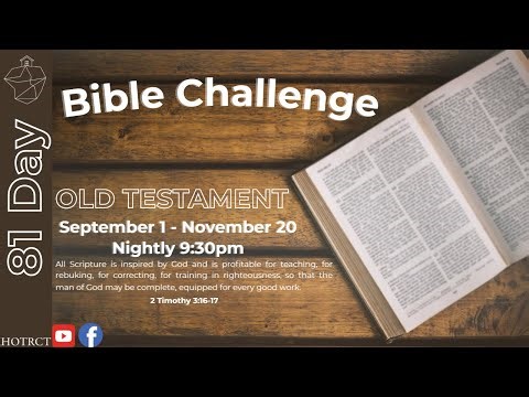 81 Day Bible Challenge (Old Testament) Day 13