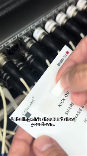 Labeling cables should make your day easier — not slower. #audioengineer #livesound #foh #a2 #proaudio