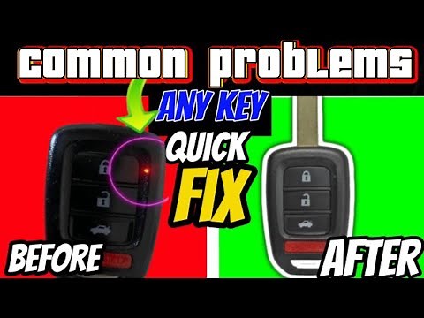 How to fix honda key fob flashing red light | Honda not working | how to pair/ reprogram honda Key