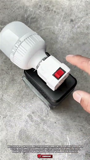 Portable Battery Adapter Tool: Converting Power Tool Batteries into Mobile Charging Stations