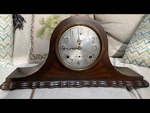 Ca. 1927 Sessions 'Westminster B?' two-train tambour mantel clock