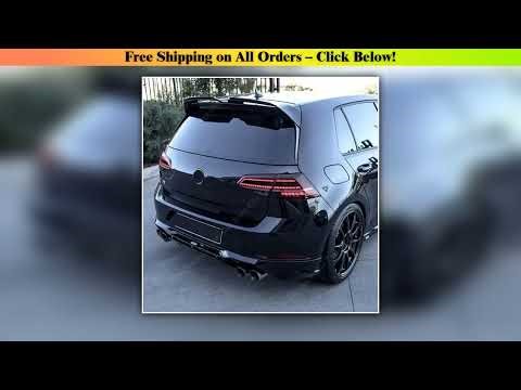 Oettinger Style Gloss Black Rear Roof Spoiler Rear Trunk Diffuser Tail Wing For Volkswagen Golf 7