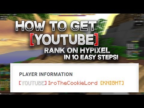 HOW TO GET YOUTUBE RANK ON HYPIXEL IN 10 EASY STEPS!